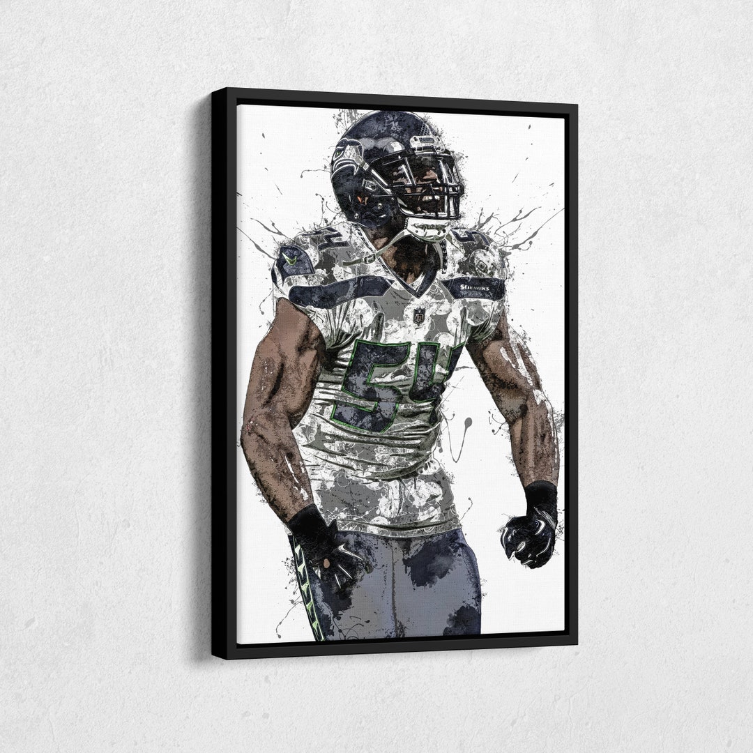 Bobby Wagner Poster Seattle Seahawks Football Hand Made Posters Canvas ...