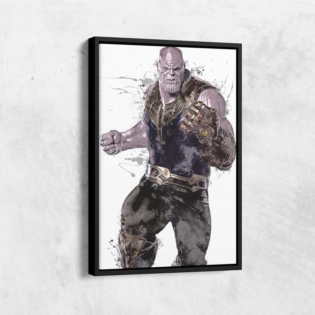 Thanos Poster Marvel Superhero Comics Painting Hand Made Posters Canvas ...