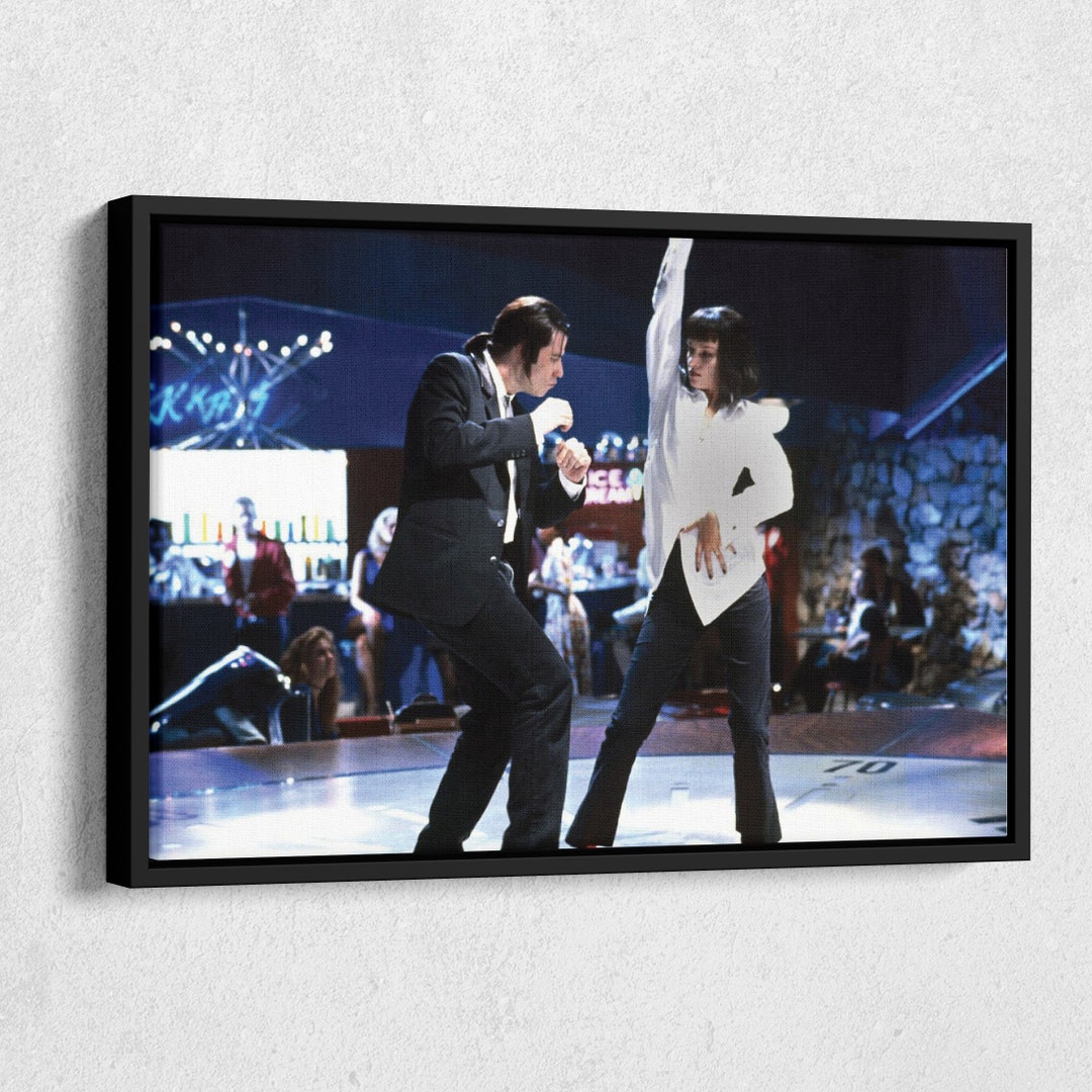 Pulp Fiction Poster Dance Twist Scene Movie Hand Made Posters Canvas ...