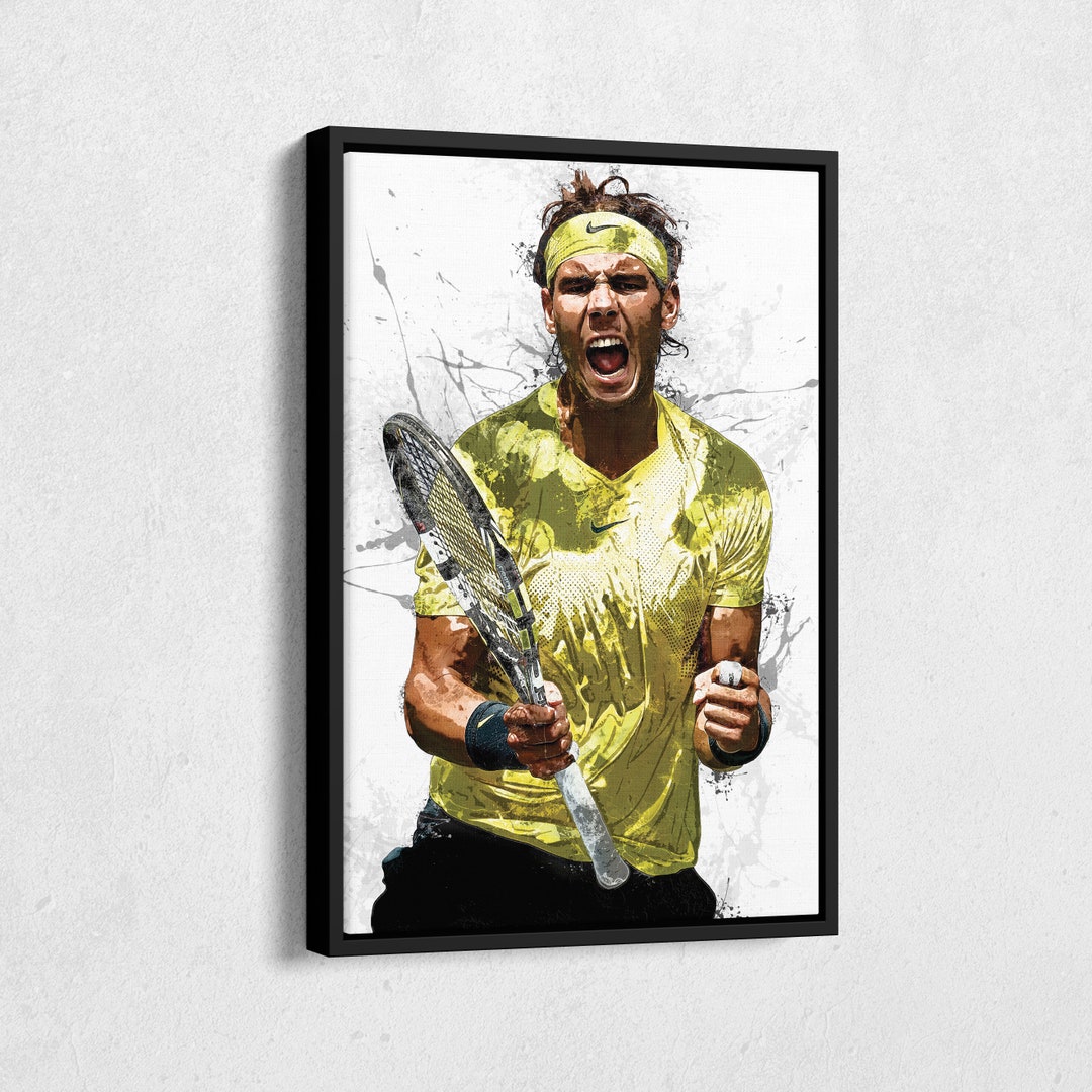 Rafael Nadal Poster Tennis Player Hand Made Posters Canvas Print Kids ...