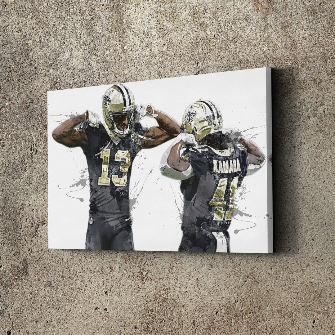 Alvin Kamara Michael Thomas New Orleans Saints American Football Poster ...