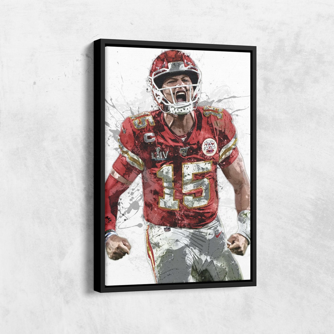 Patrick Mahomes Poster Kansas City Chiefs NFL Painting Hand Made ...