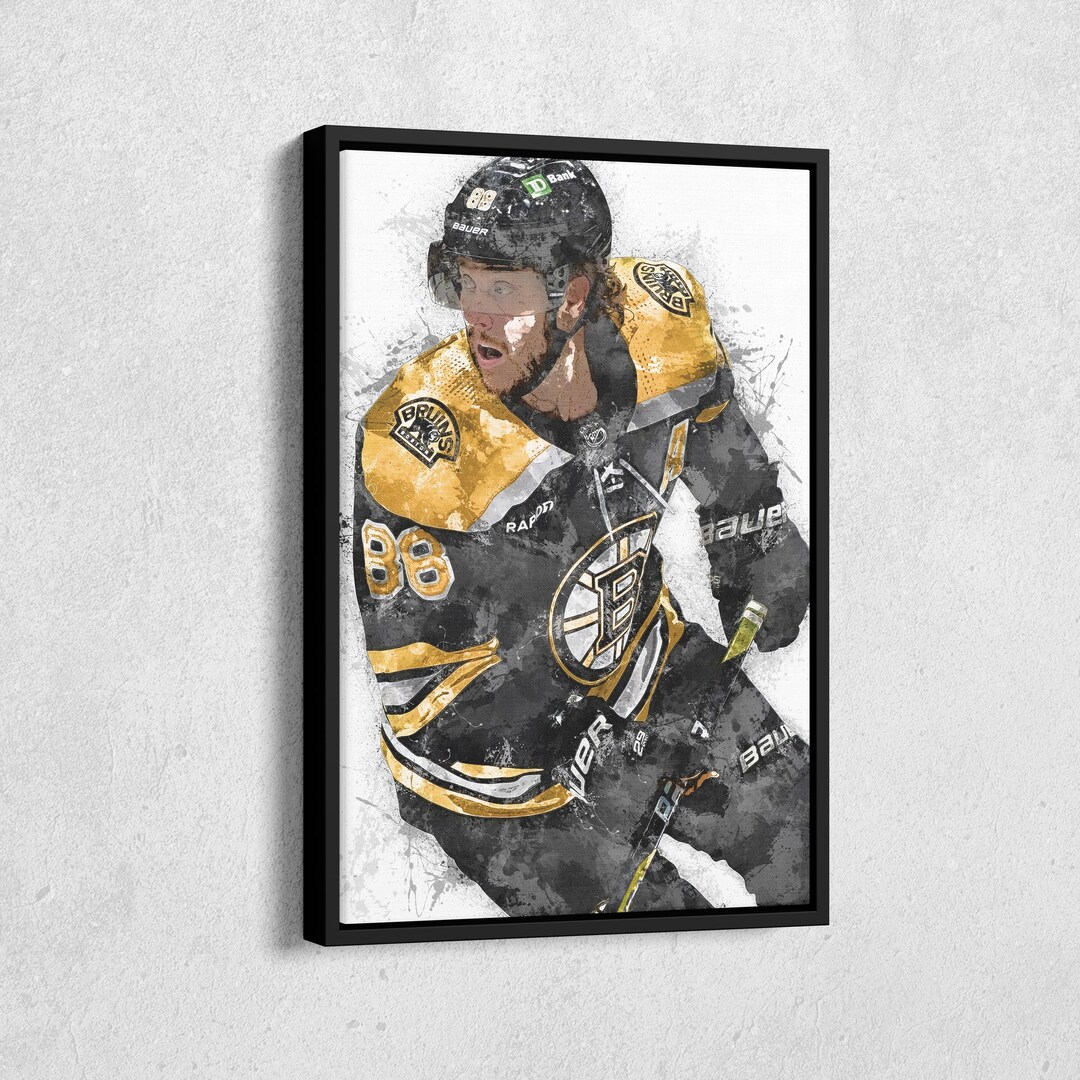 David Pastrnak Canvas Print - Boston Bruins Wall Art, NHL Decor for ...
