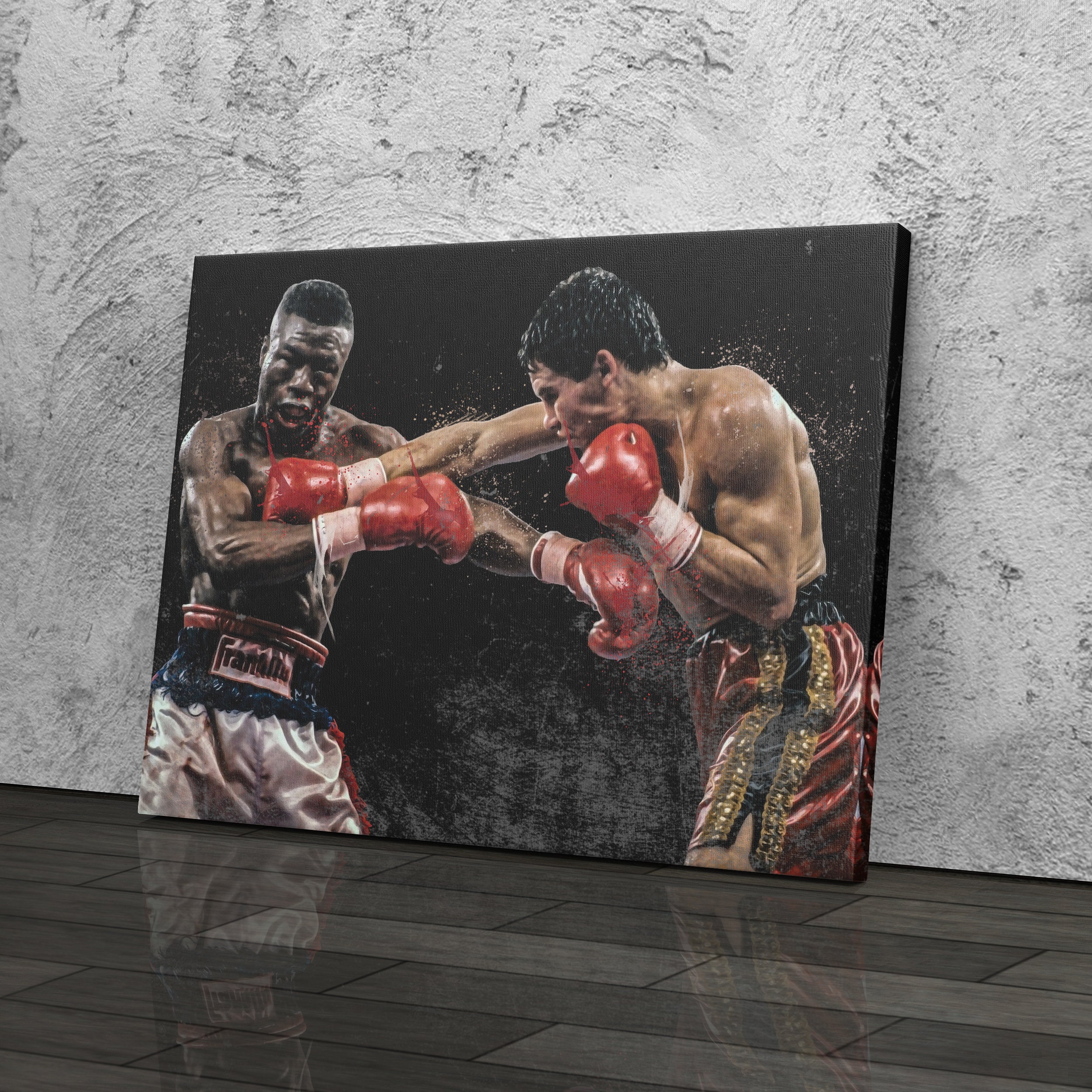 Julio Cesar Chavez Vs Meldrick Taylor Poster Boxing Painting Hand Made ...