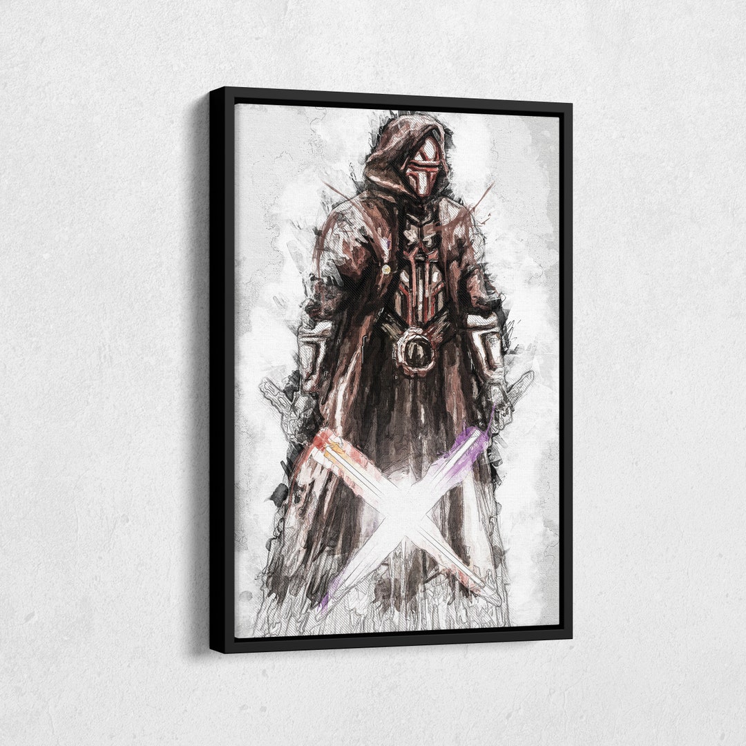 Darth Revan Poster Star Wars Painting Hand Made Posters Canvas Print ...