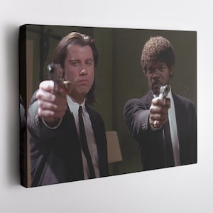 Pulp Fiction Poster Gangsta Movie Hand Made Posters Canvas Print Wall ...