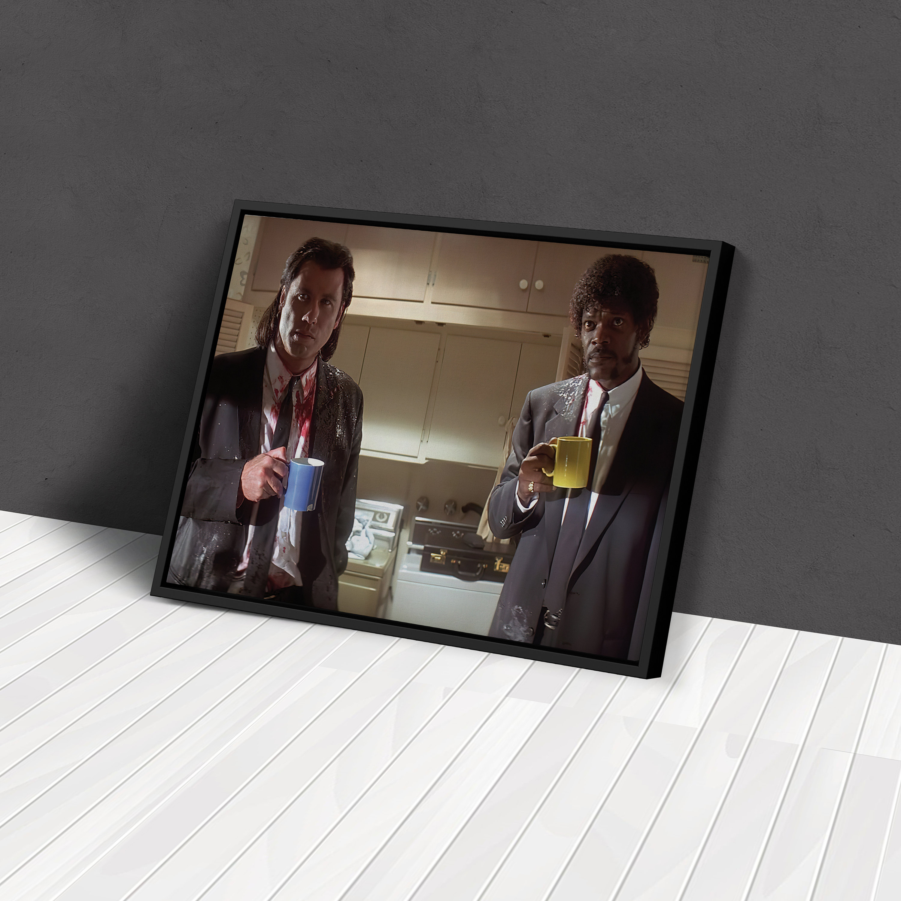 Pulp Fiction Coffee Break Poster Gangsta Movie Hand Made Posters Canvas ...