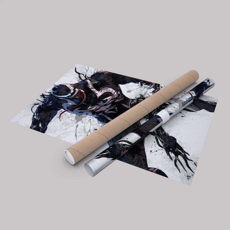 Venom Poster Marvel Superhero Comics Painting Hand Made Posters Canvas ...