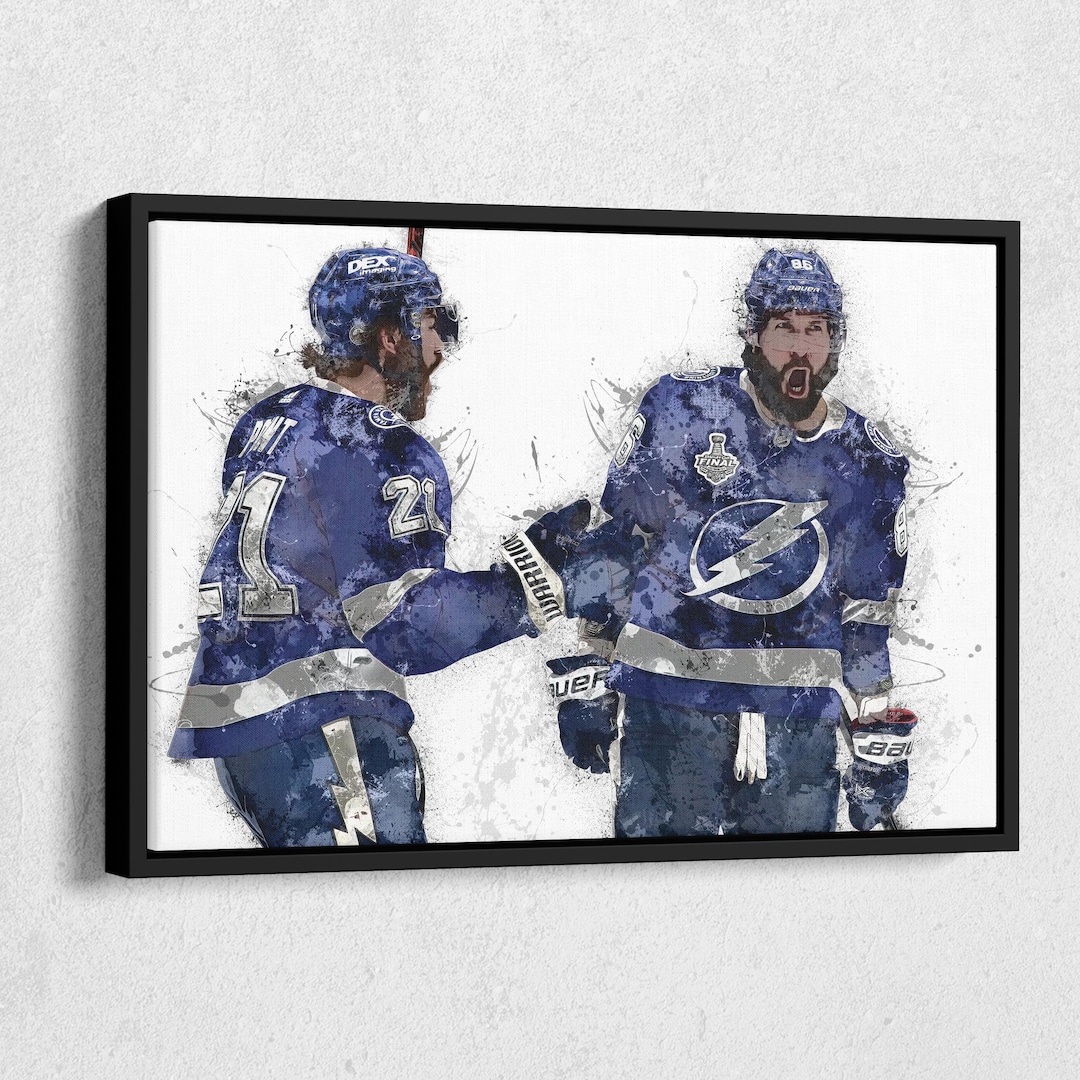 Brayden Point & Nikita Kucherov Canvas Print - Tampa Bay Lightning Wall ...