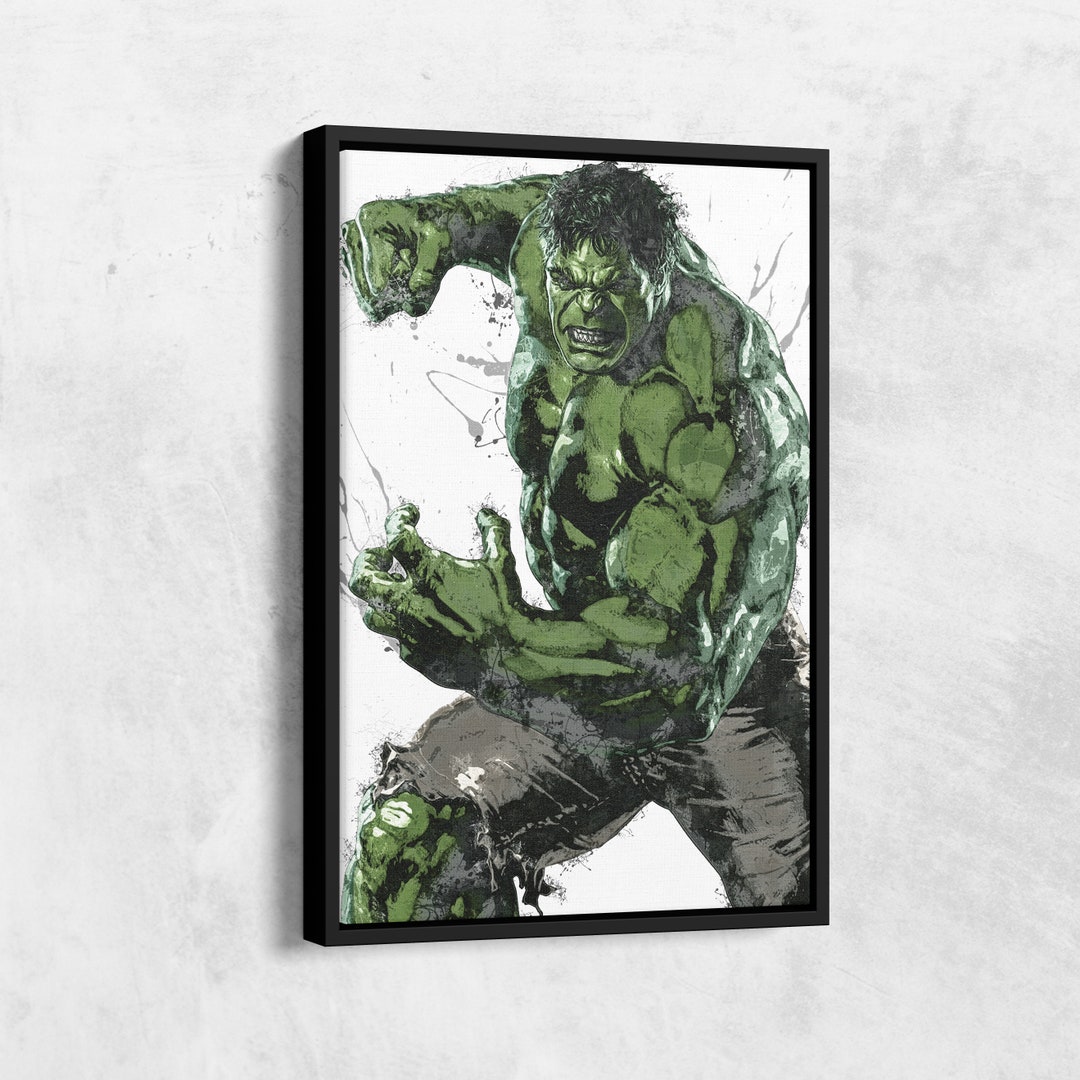 Hulk Poster Marvel Superhero Comics Painting Hand Made Posters Canvas ...