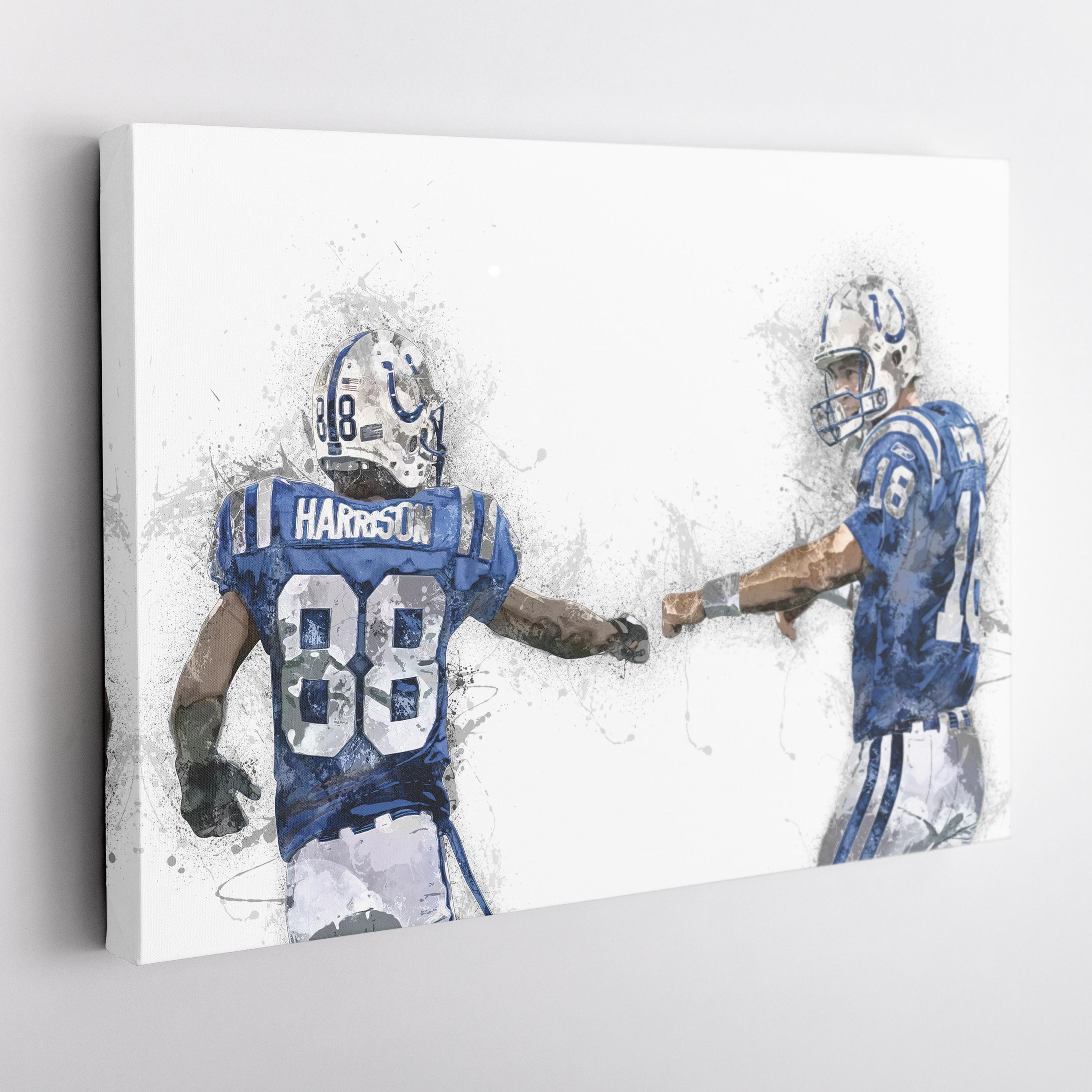 Peyton Manning & Marvin Harrison Canvas Print - Indianapolis Colts Wall ...