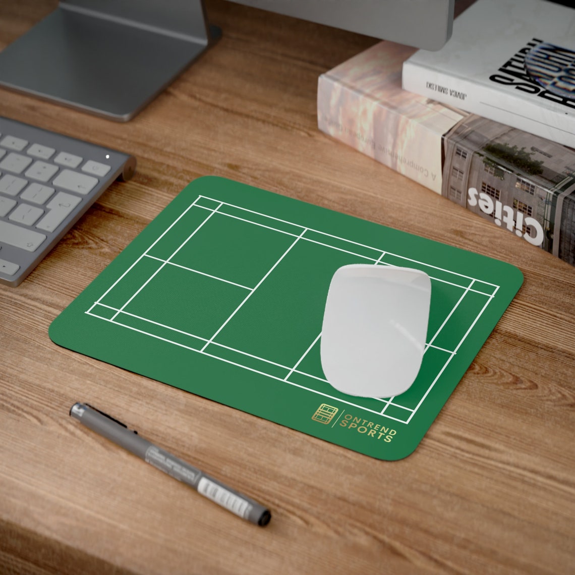 Badminton Court Desk Mouse Pad | Office Gifts | Mouse Pad for Desk ...