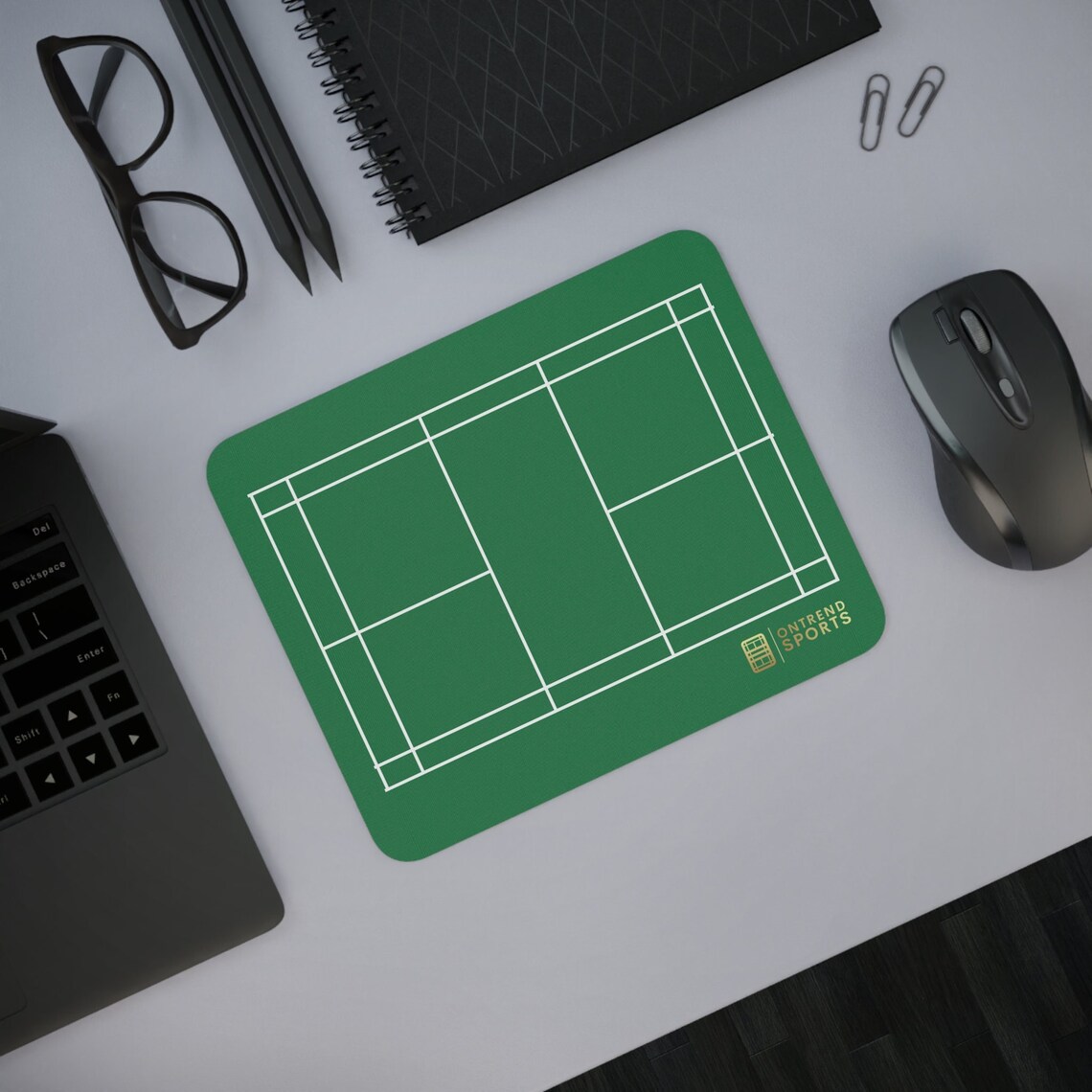Badminton Court Desk Mouse Pad | Office Gifts | Mouse Pad for Desk ...