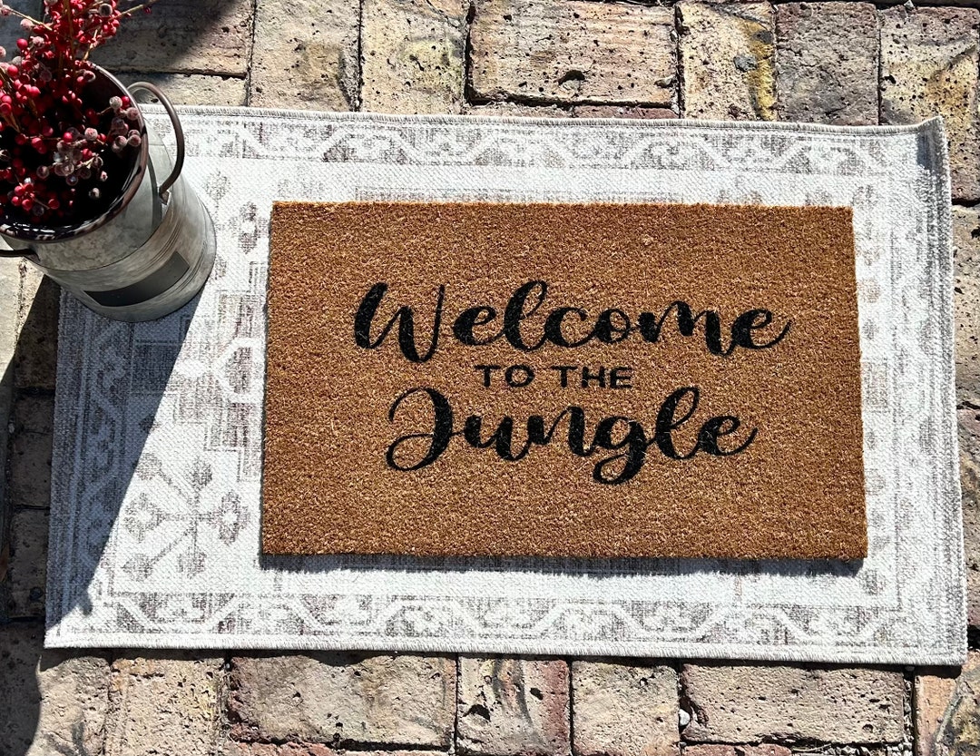 Welcome to the Jungle Coir Doormat - Etsy