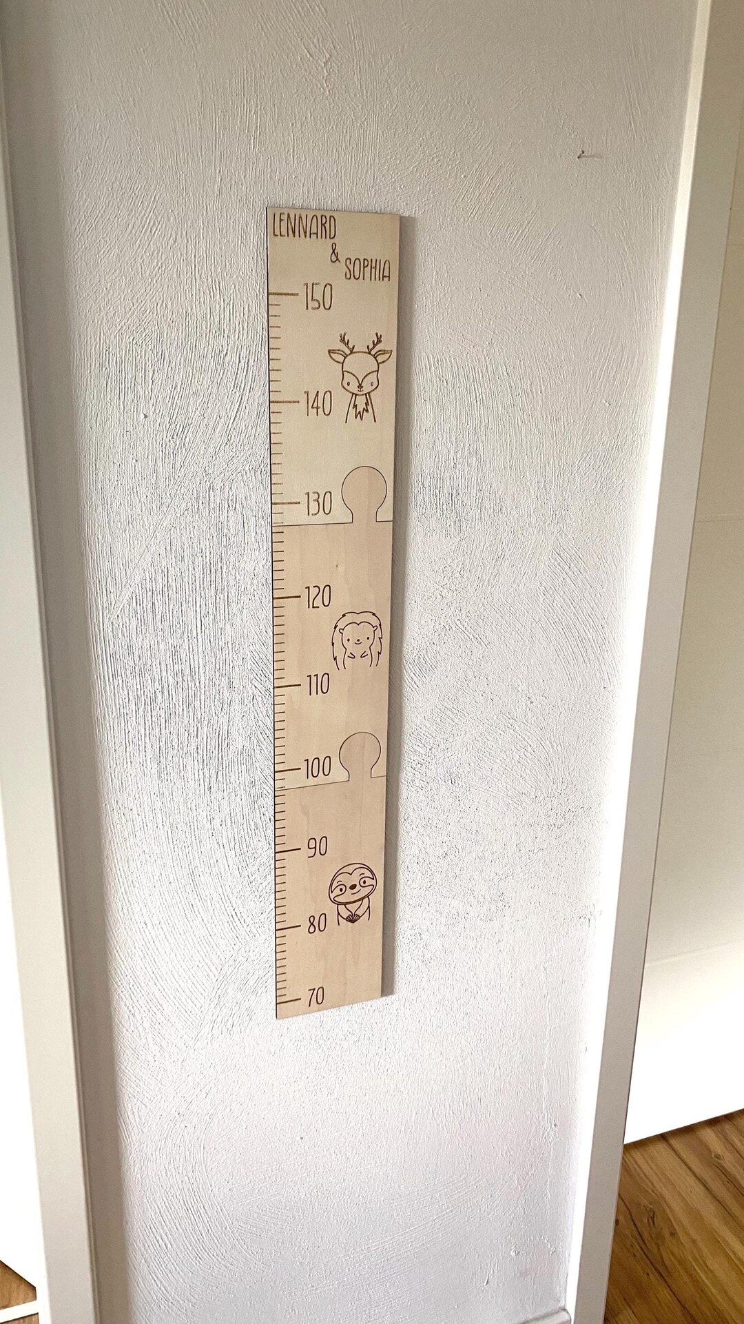 Height Chart - Children's Height Chart - Wooden Height Chart - Height ...