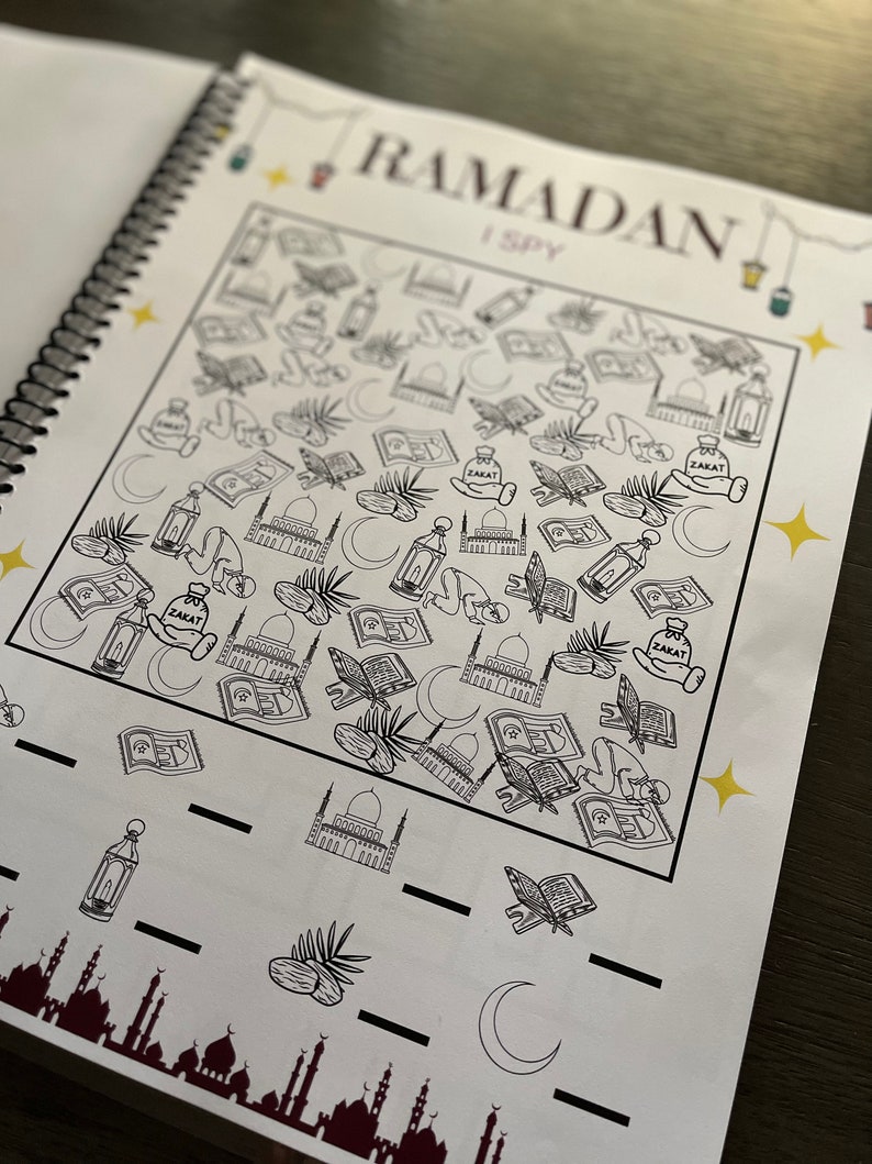 Ramadan Activity Book: Coloring Pages, Fun Activities, Crossword ...