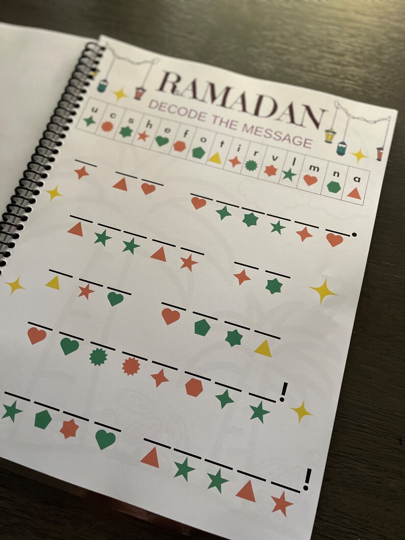 Ramadan Activity Book: Coloring Pages, Fun Activities, Crossword ...