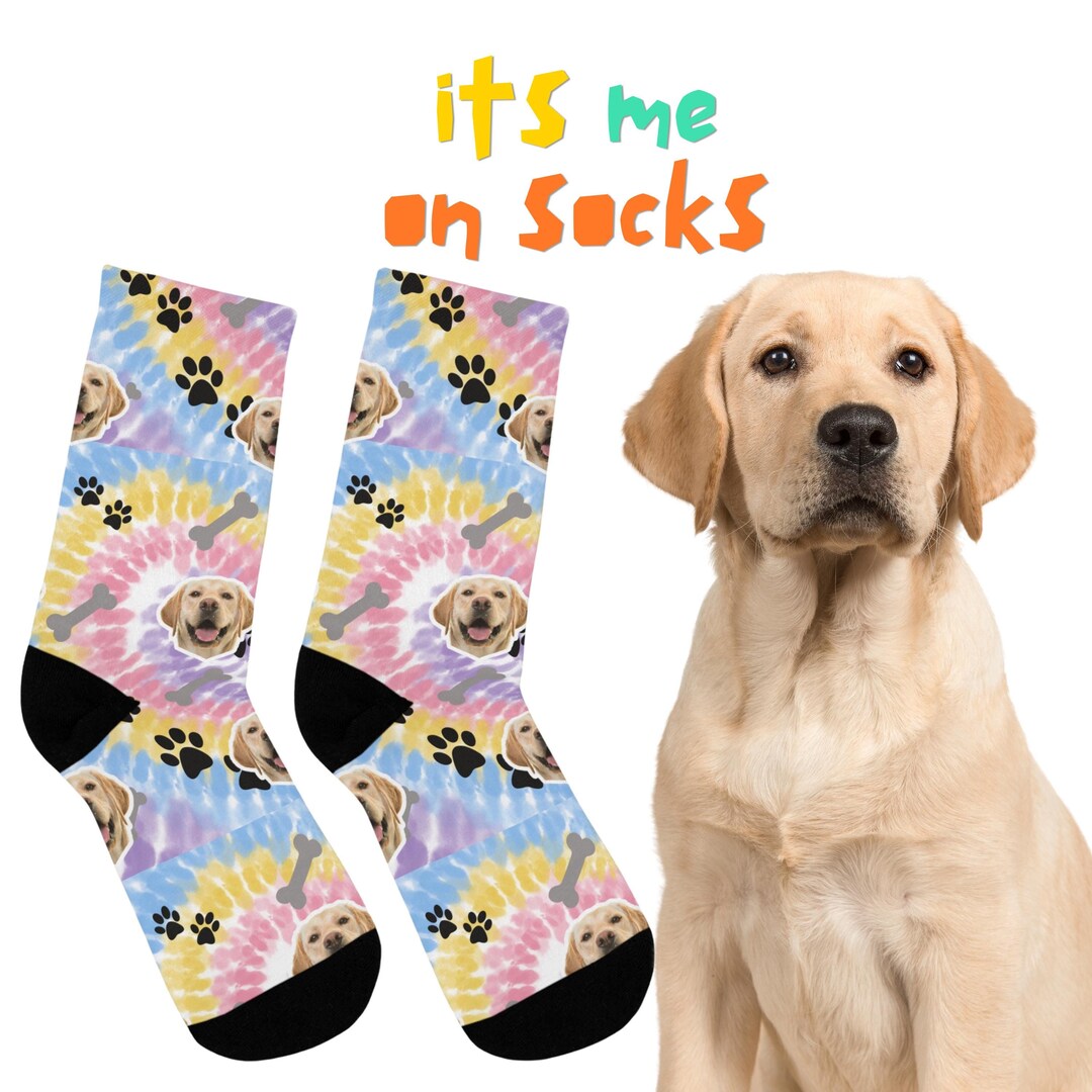 Personalized Dog Socks, Custom Pet Socks, Gift for Dog Lovers, Pet ...