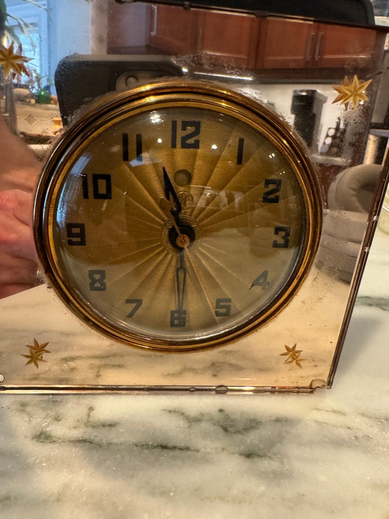 General Electric Telechron Art Deco Electric Mantel Clock in Rose ...