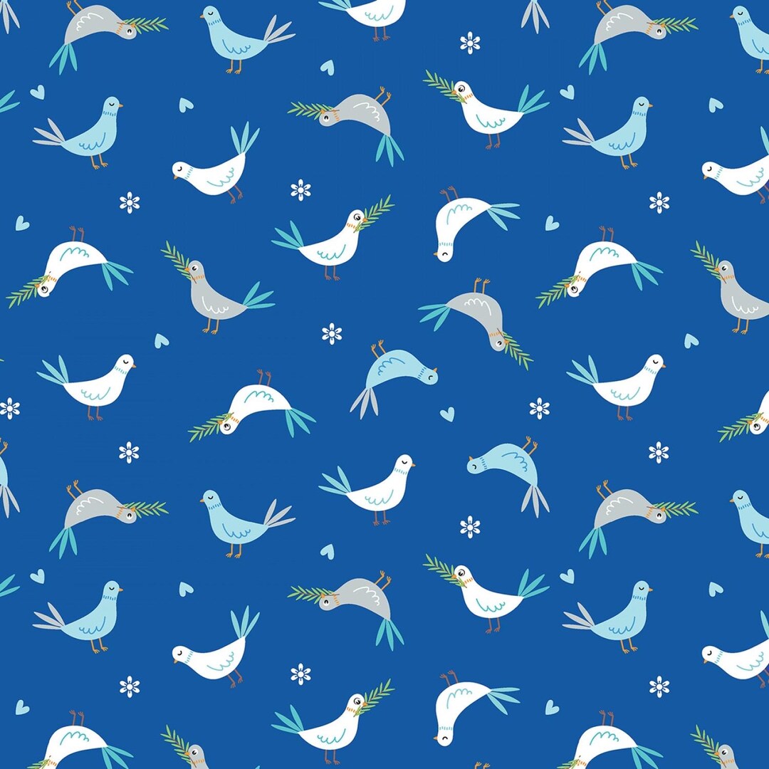 Royal Blue Doves of Peace - Noah's Journey by Kanvas Studio Collection ...