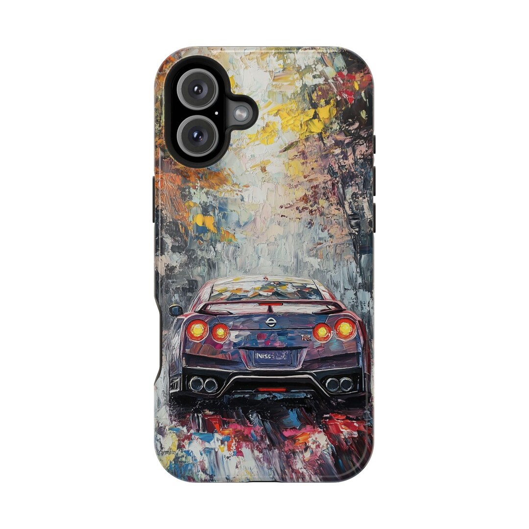 Skyline GTR Oil Painting Inspired Tough Case for iPhone 16, 15, 14 Pro ...