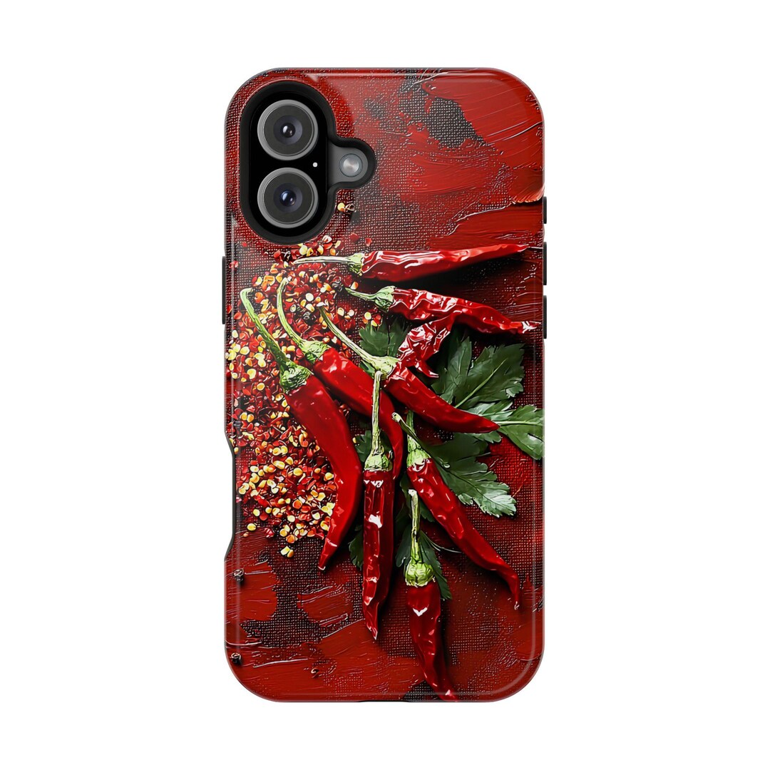 Hot Chilis, Oil Paint Style, Culinary Tough Case for Iphone, Home Chef ...