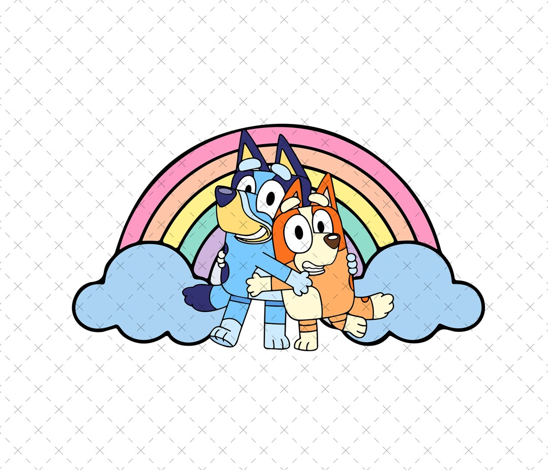 Bluey Rainbow Png, Bluey Friends Png, Bluey Png, Bluey Birthday Png ...