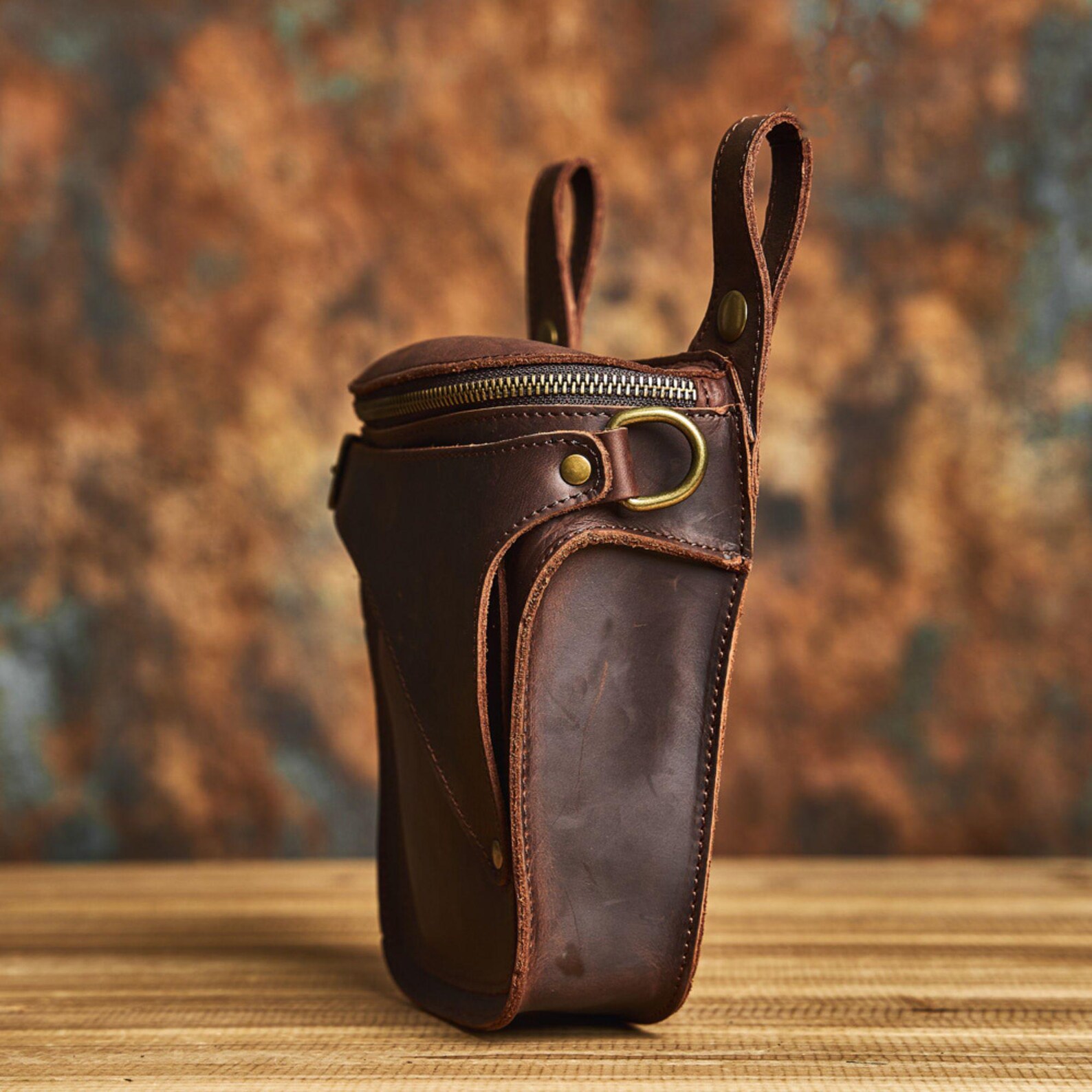 Leather Waist Bag Men Leg Pouch Men Purse Thigh Bag Belt Bag Travel Bag ...
