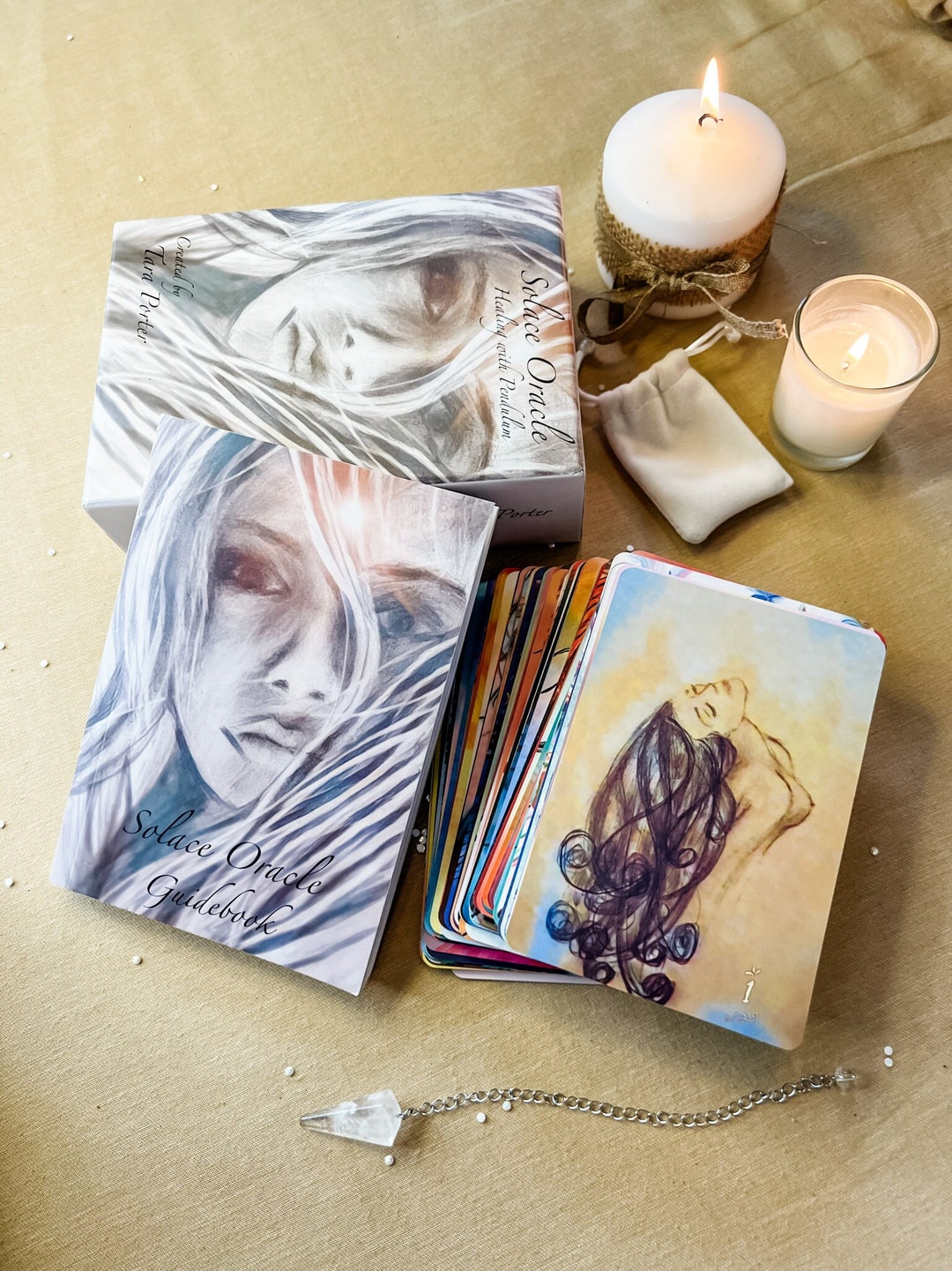 Solace Oracle a Unique Oracle/tarot Deck Set With Guidebook and a Clear ...