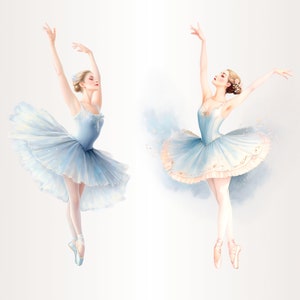 Watercolor Ballerina Clipart Collection | Beautiful Romantic Classical ...