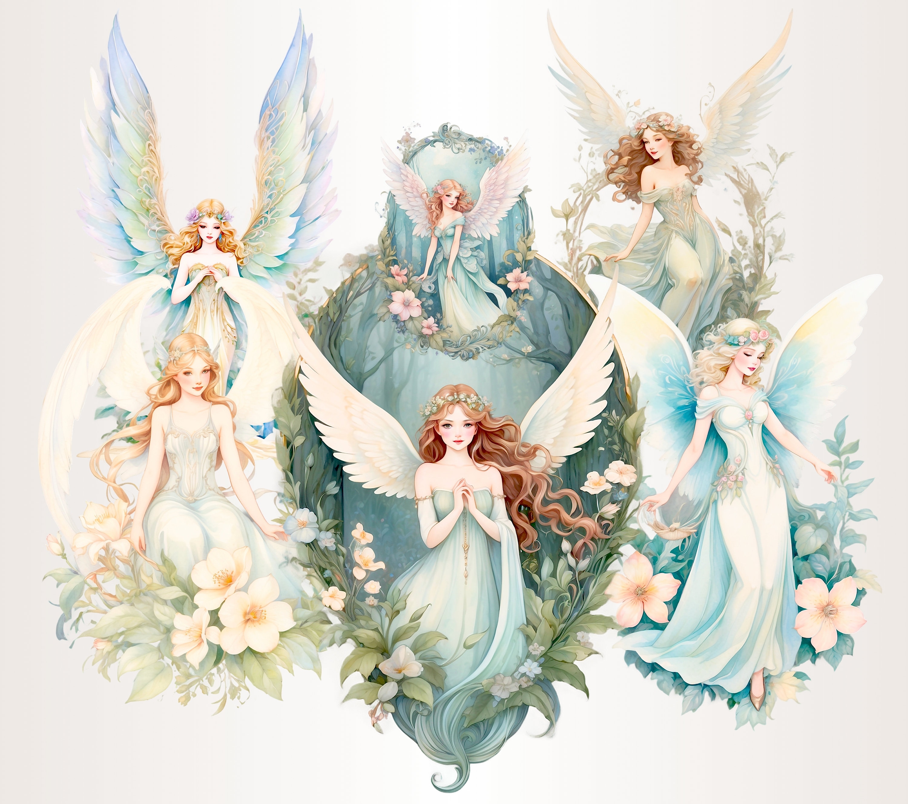 Enchanted Forest Clipart Set | Mystic Forest Clipart | Fairy Clipart ...