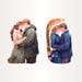 Autumn Romantic Couples Clipart Set | Lovers Clipart | Autumn Scenery ...