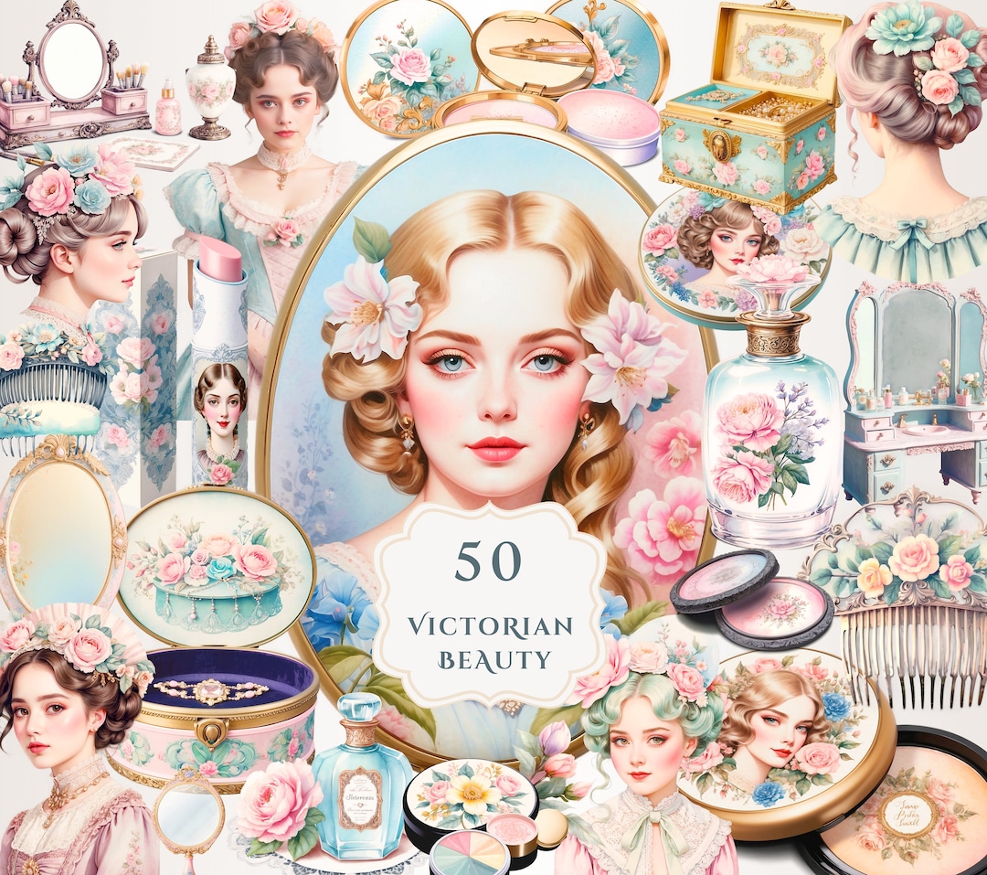 Victorian Era Clipart Bundle | Victorian Lady Clipart | Vintage ...