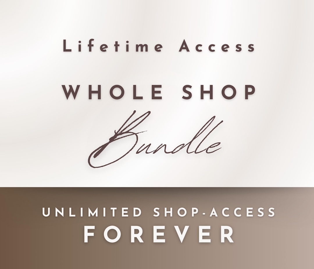 Whole Shop Mega Bundle | Lifetime Access Bundle | Digital Clipart ...