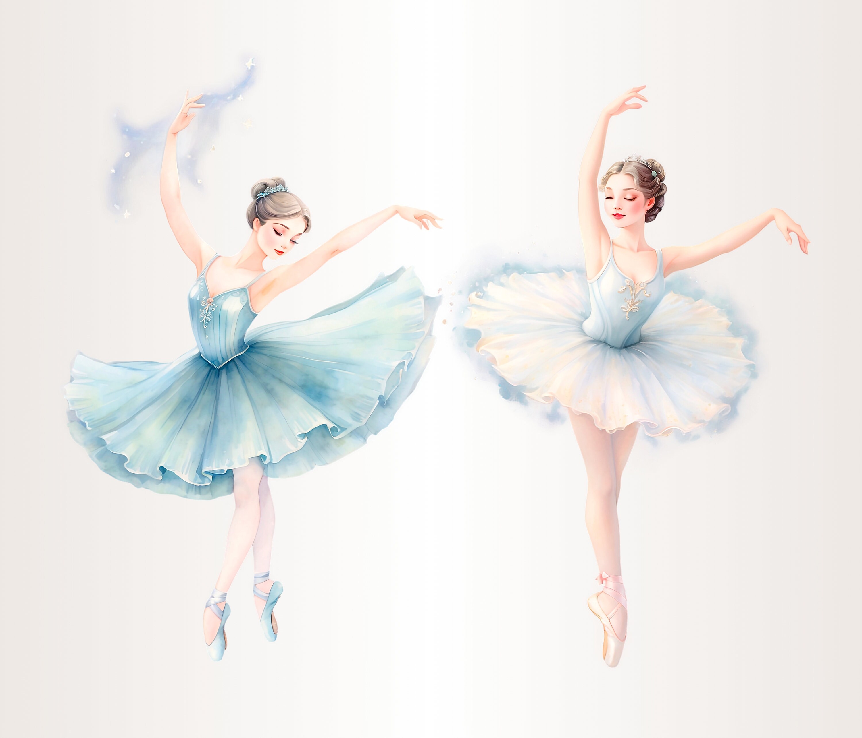 Watercolor Ballerina Clipart Collection | Beautiful Romantic Classical ...