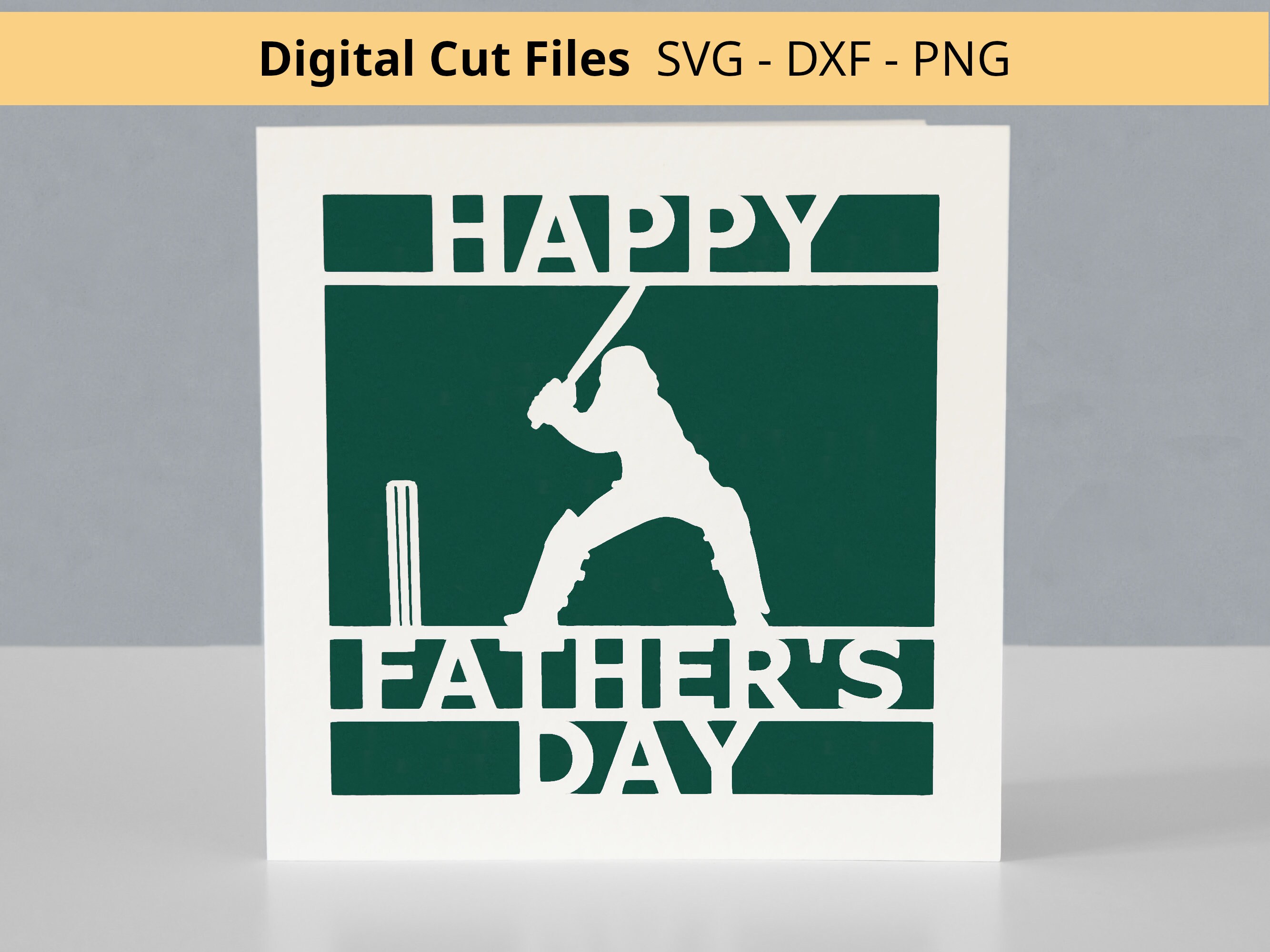 Cricket Father's Day Card Digital Cut Files SVG DXF PNG Instant ...