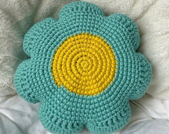 Flower Pillow Crochet Pattern - Etsy