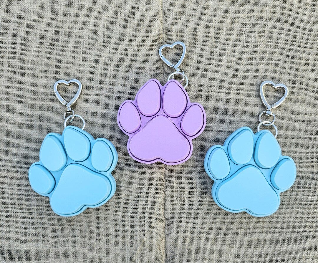 Large Paw Print Button Fidget – Sensory Keychain, Calming Toy - Etsy