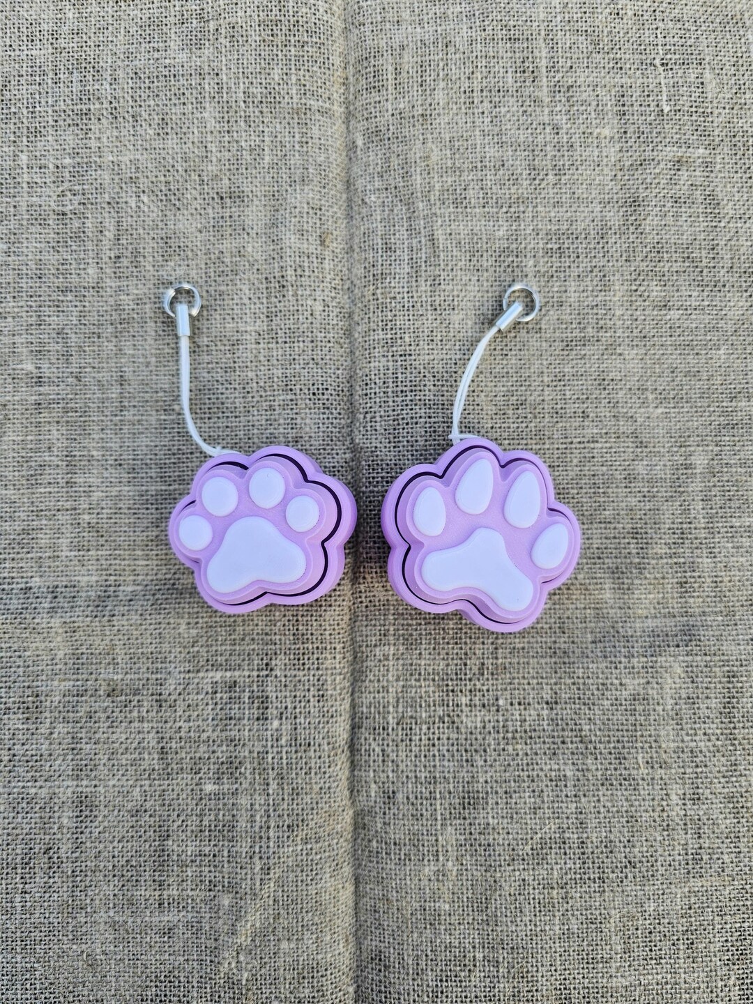 Small Paw Print Button Fidget - Made to Order, Choose Your Own Colours ...