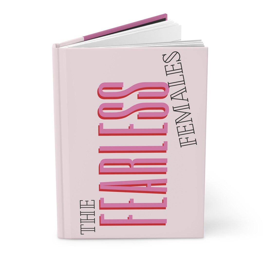 Journal Matte Notebook / Pink Front & Back / the Fearless Females ...