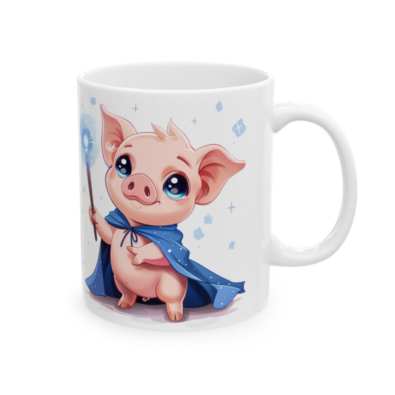 Cute Magical Teapot Pig 11oz or 15oz Mug, Kawaii Pig Mug, Nano Pig Mug ...