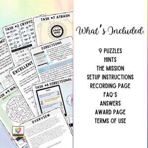 Life of Jesus Christ Escape Room for Kids, Children's Bible Class Game ...