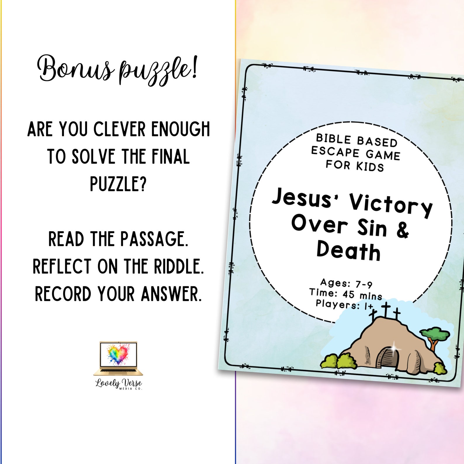 Life of Jesus Christ Escape Room for Kids, Children's Bible Class Game ...