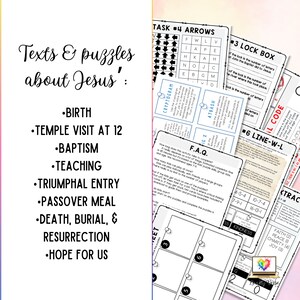 Life of Jesus Christ Escape Room for Kids, Children's Bible Class Game ...