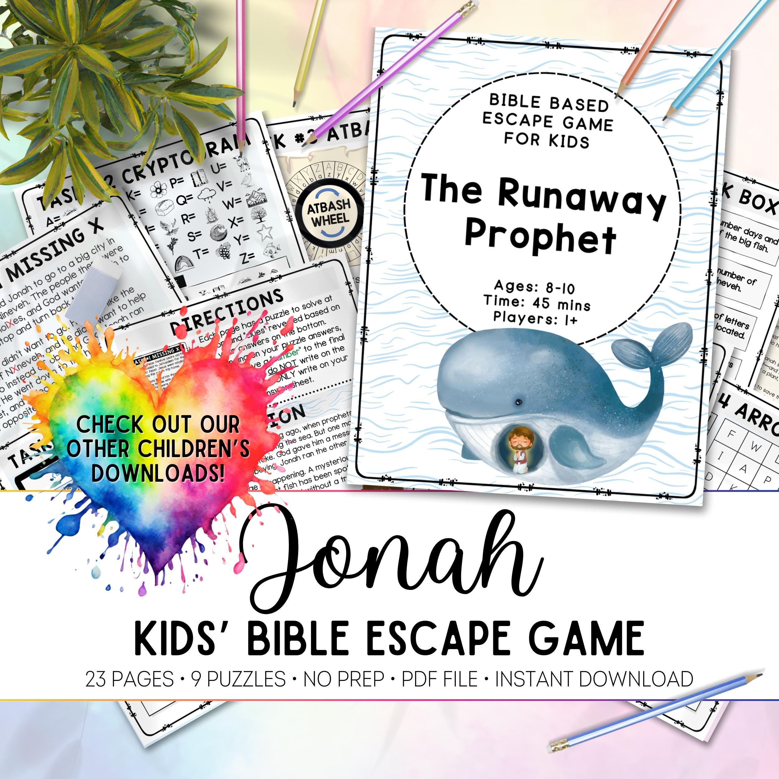 Life of Jesus Christ Escape Room for Kids, Children's Bible Class Game ...