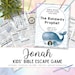 Jonah and the Whale Escape Room for Kids, Children's Bible Class Game ...