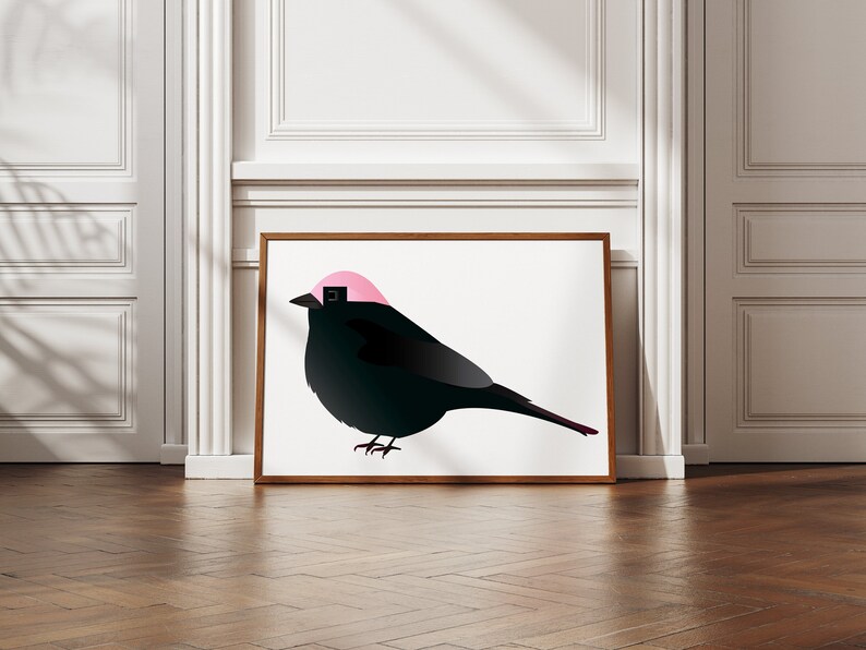 Nerd Bird Poster | Art for Bird Nerds | Wall Art for Bird Lovers | Bird ...