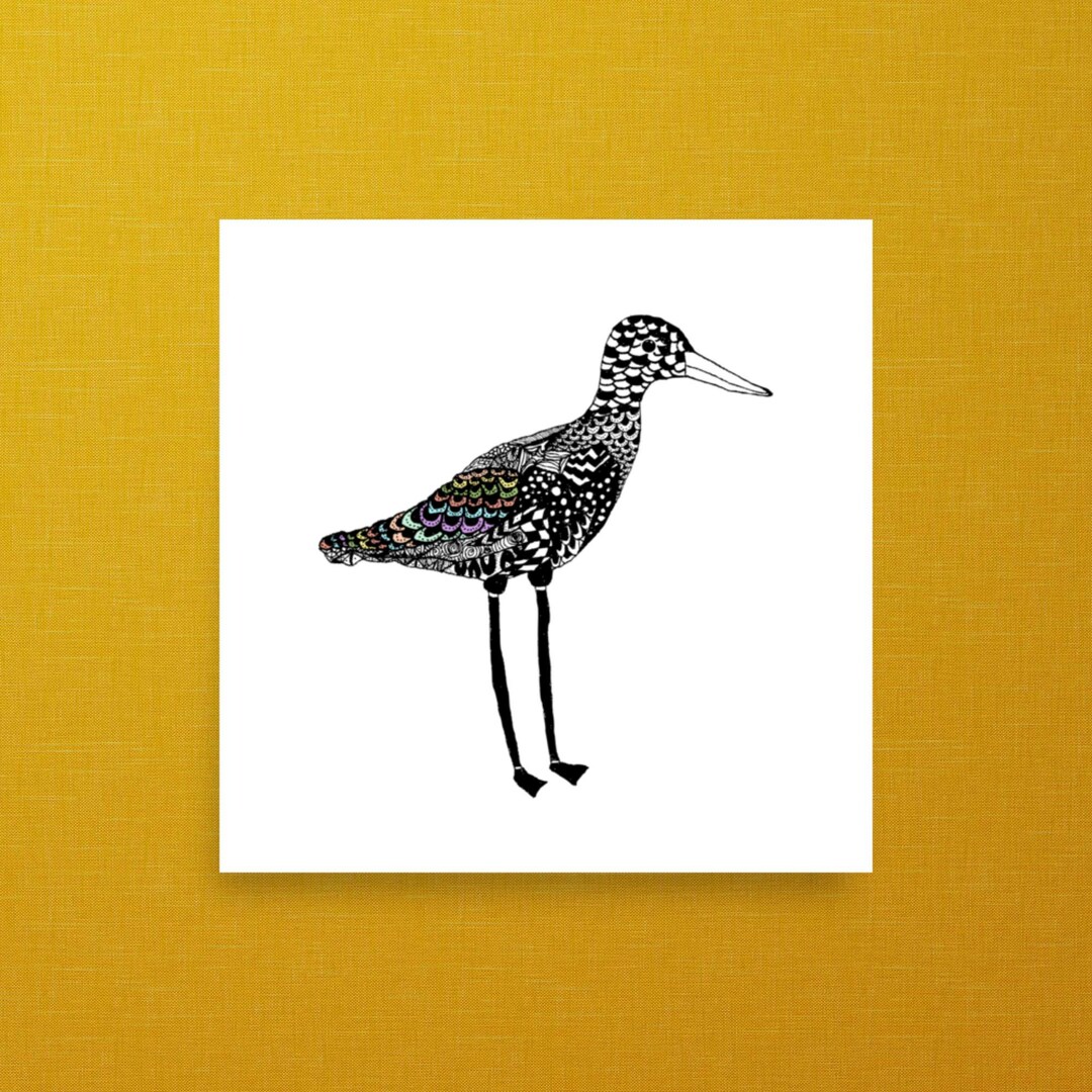 Shy Bird Poster Bird Wall Art Bird Print Zentangle Bird Print Bird ...