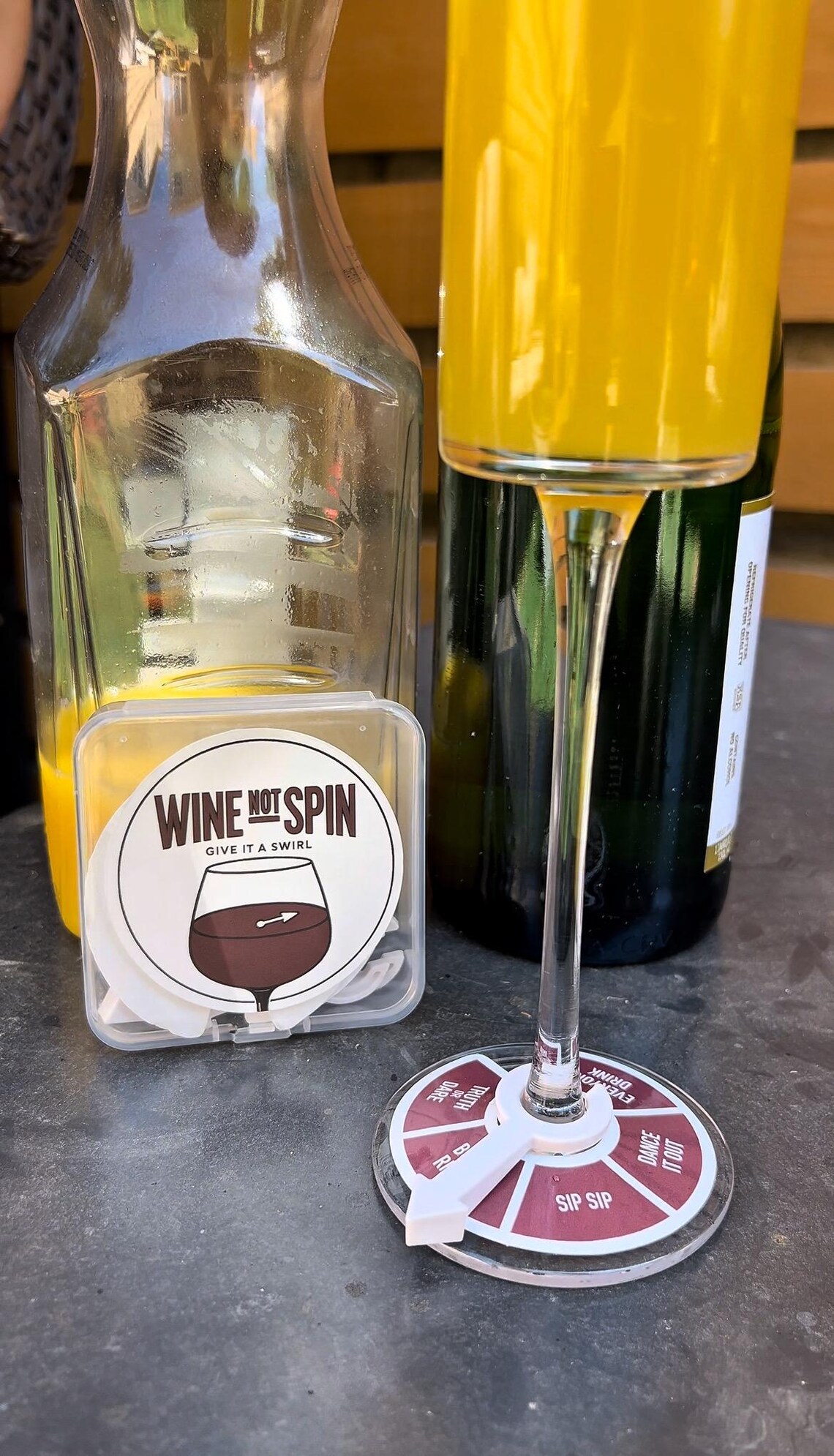Wine Not Spin - Wine Glass Spinner Party Game (set of 6) - Etsy Canada