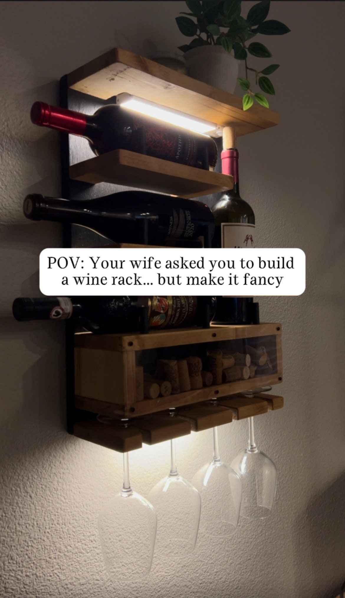 Wooden Wall Wine Rack Plans - Etsy